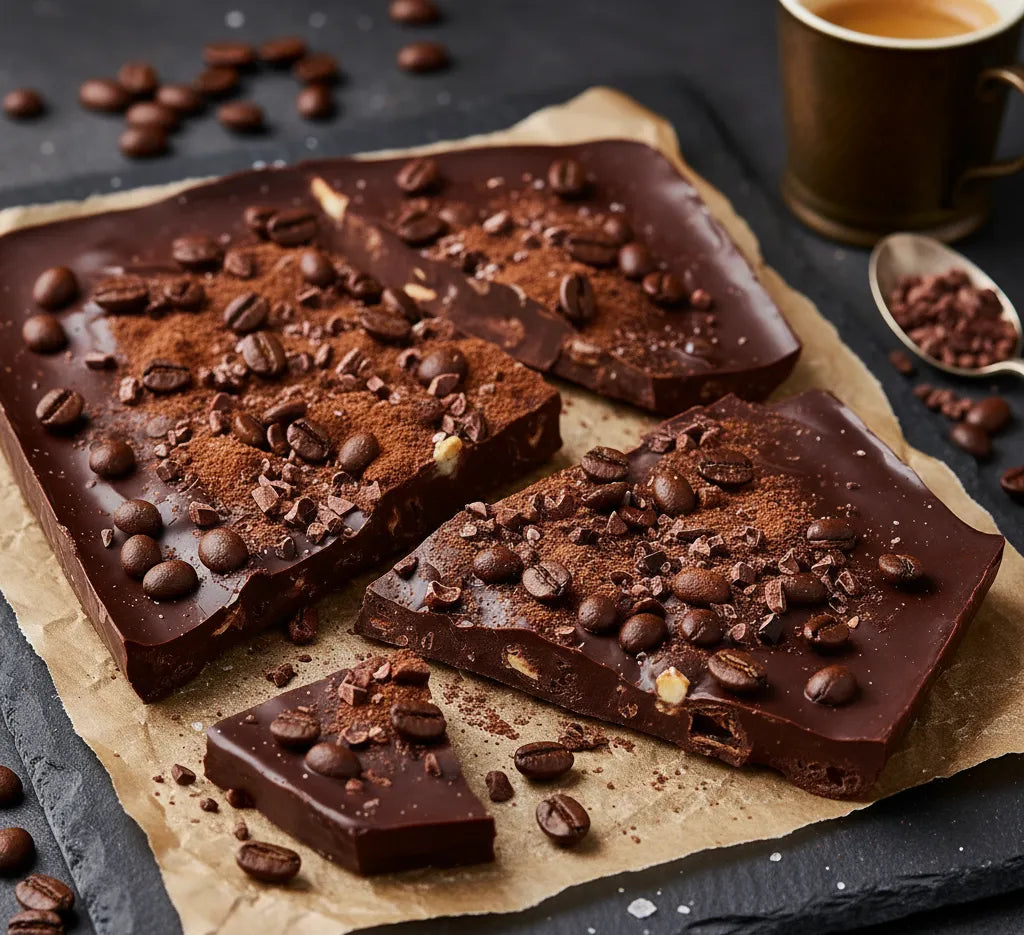 Dark Chocolate Espresso Bark: Your 5-Minute Caffeine-Chocolate Fix – Geedel