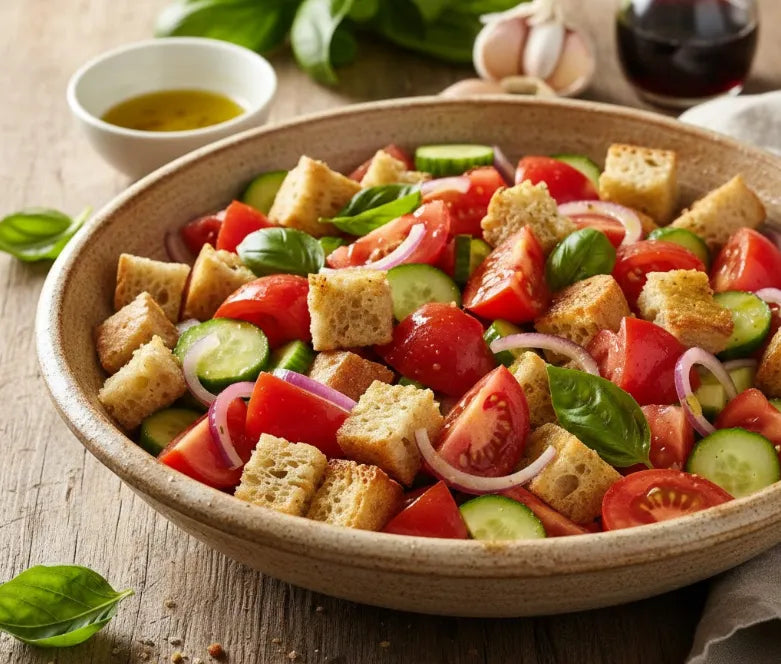 Italian Tomato Bread Salad Recipe:Control Moisture with Geedel Chopper