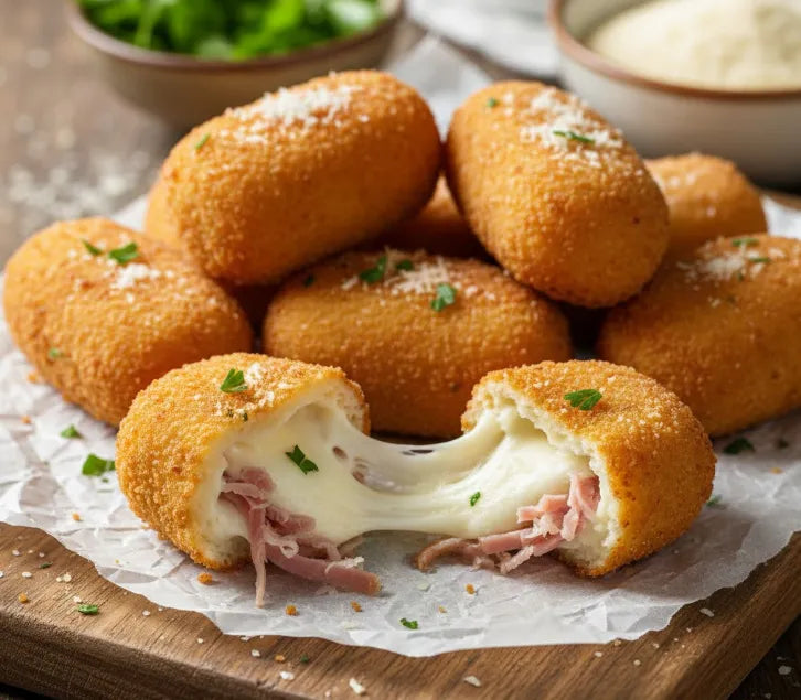 Italian Ham & Cheese Croquettes Recipe: Easy Prep with Geedel Chopper