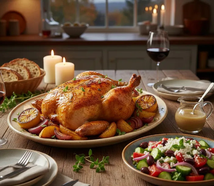 Greek Roast Chicken Recipe: Easy Prep with Geedel Chopper