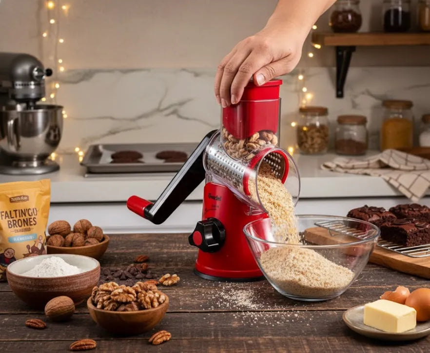 Flawless Gluten-Free Baking: Geedel’s 5-Blade Set Grinds Perfect Nut F