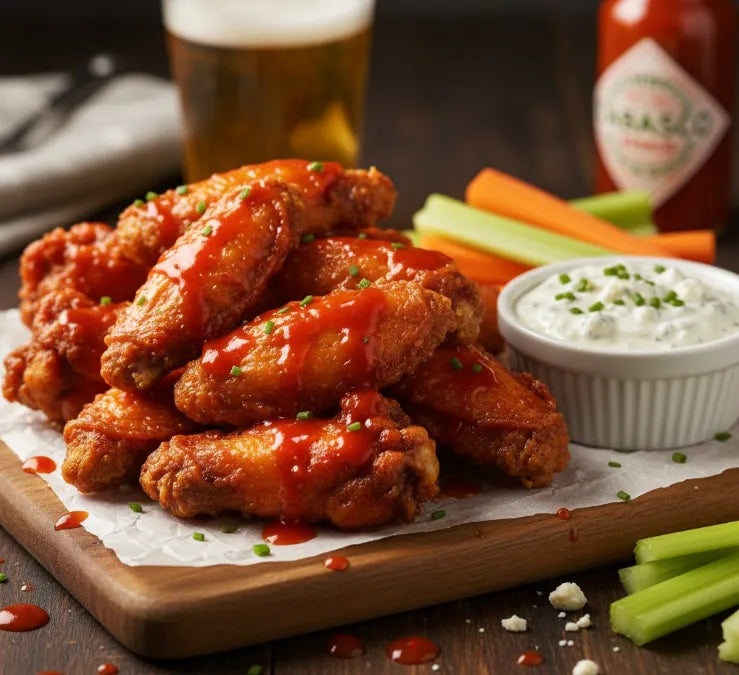 Buffalo Wings with Blue Cheese Dip – Geedel