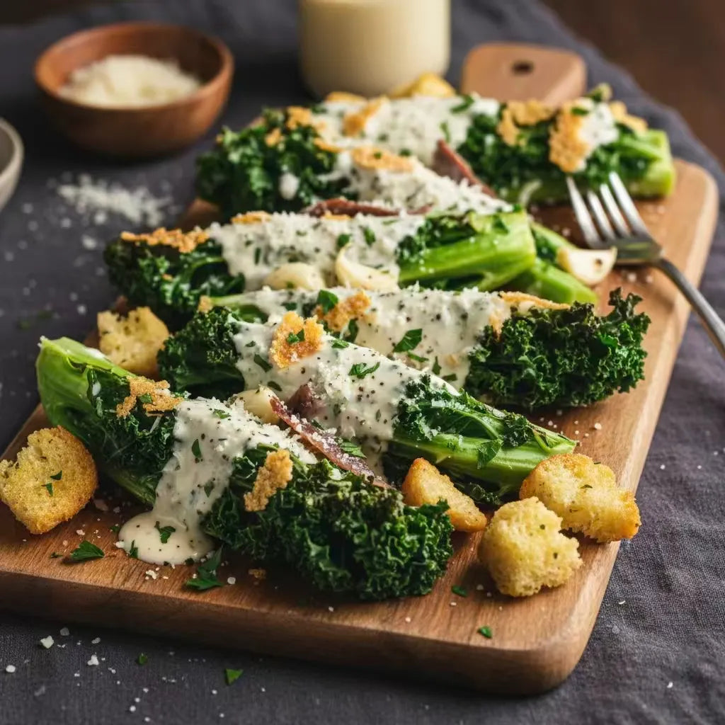 Kale Caesar Slabs: Crispy, Cheesy, Crowd-Pleasing Perfection – Geedel