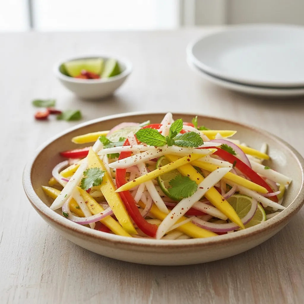Jicama Mango Slaw: Tropical Crunch in Every Bite – Geedel