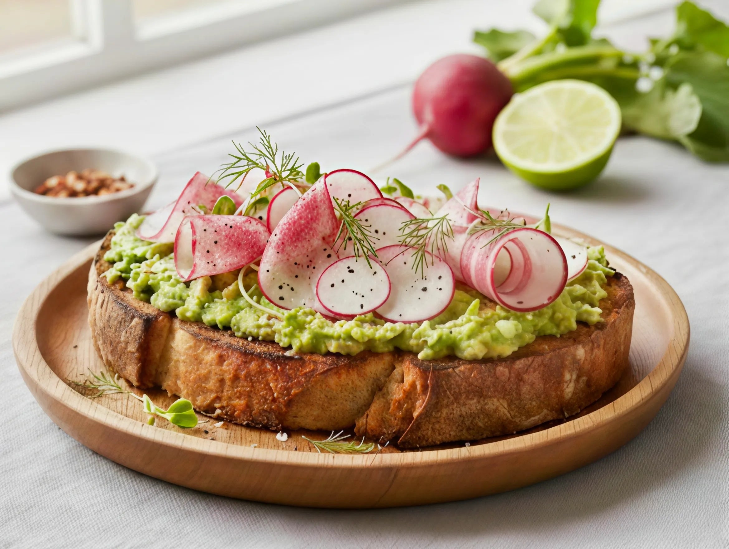 Shaved Radish & Avocado Toast: Fresh, Creamy, Crunchy Perfection – Geedel