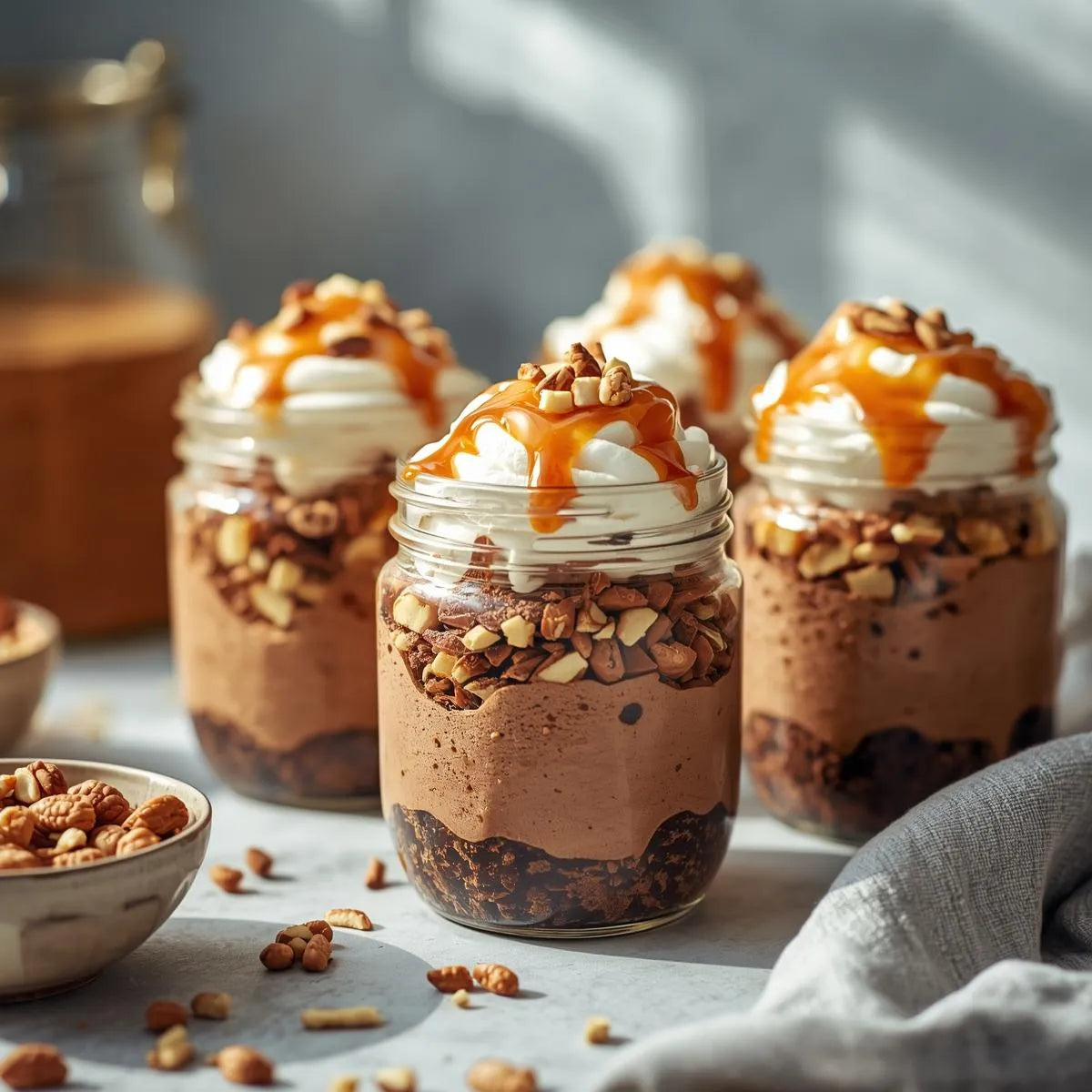 Chocolate & Nut Dessert Jar — Easy Healthy Homemade Recipe – Geedel
