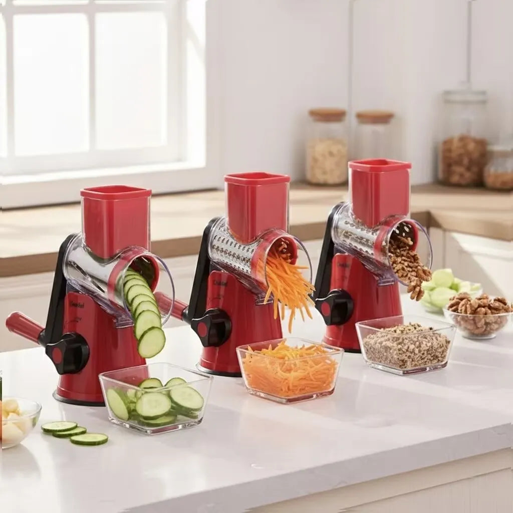 Maximize Efficiency: How to Use Geedel Rotary Grater's 2/3/5 Blade Sets
