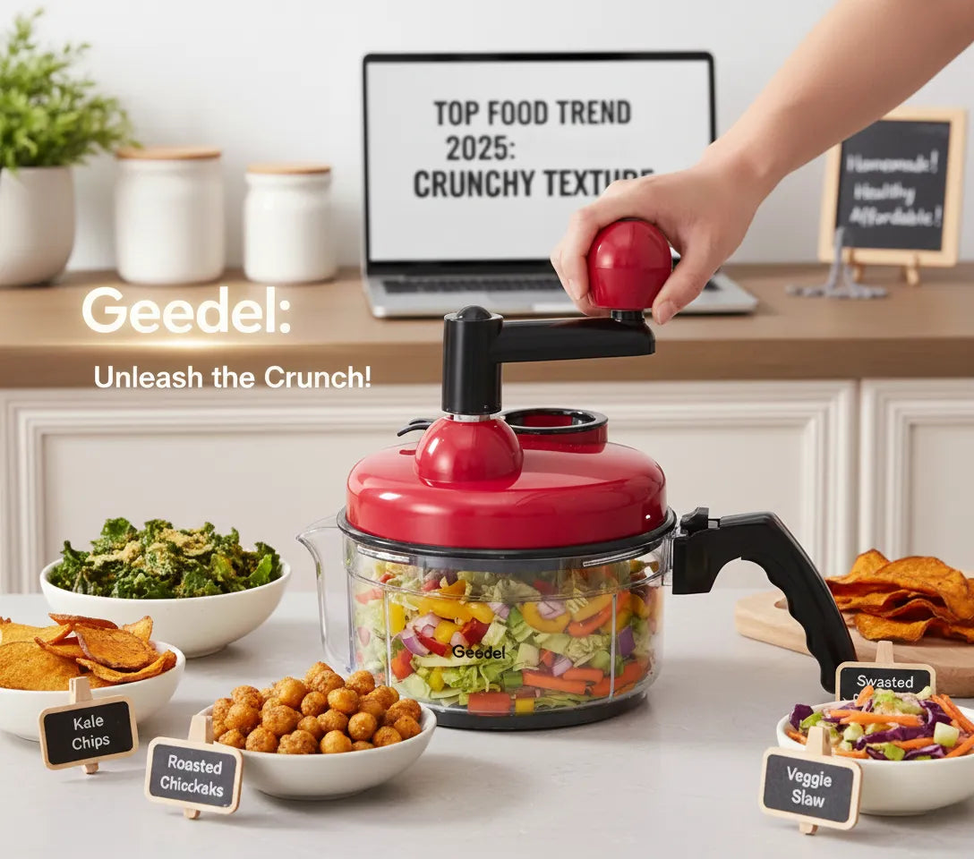 2025's Crunchy Snack Craze: Make Viral Treats Fast with Geedel Chopper