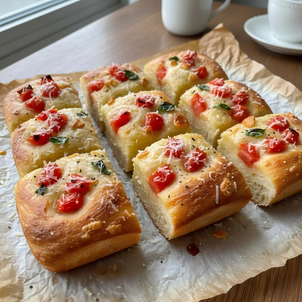 Tea Time Perfection! Mini Focaccia - Geedel Makes It Easy