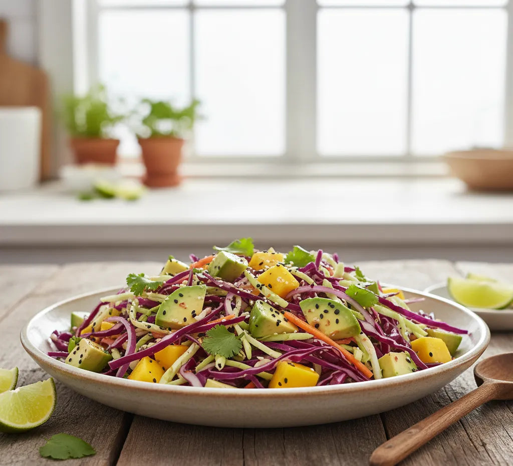 Mango Avocado Cabbage Salad: Tropical Crunch in Every Bite – Geedel