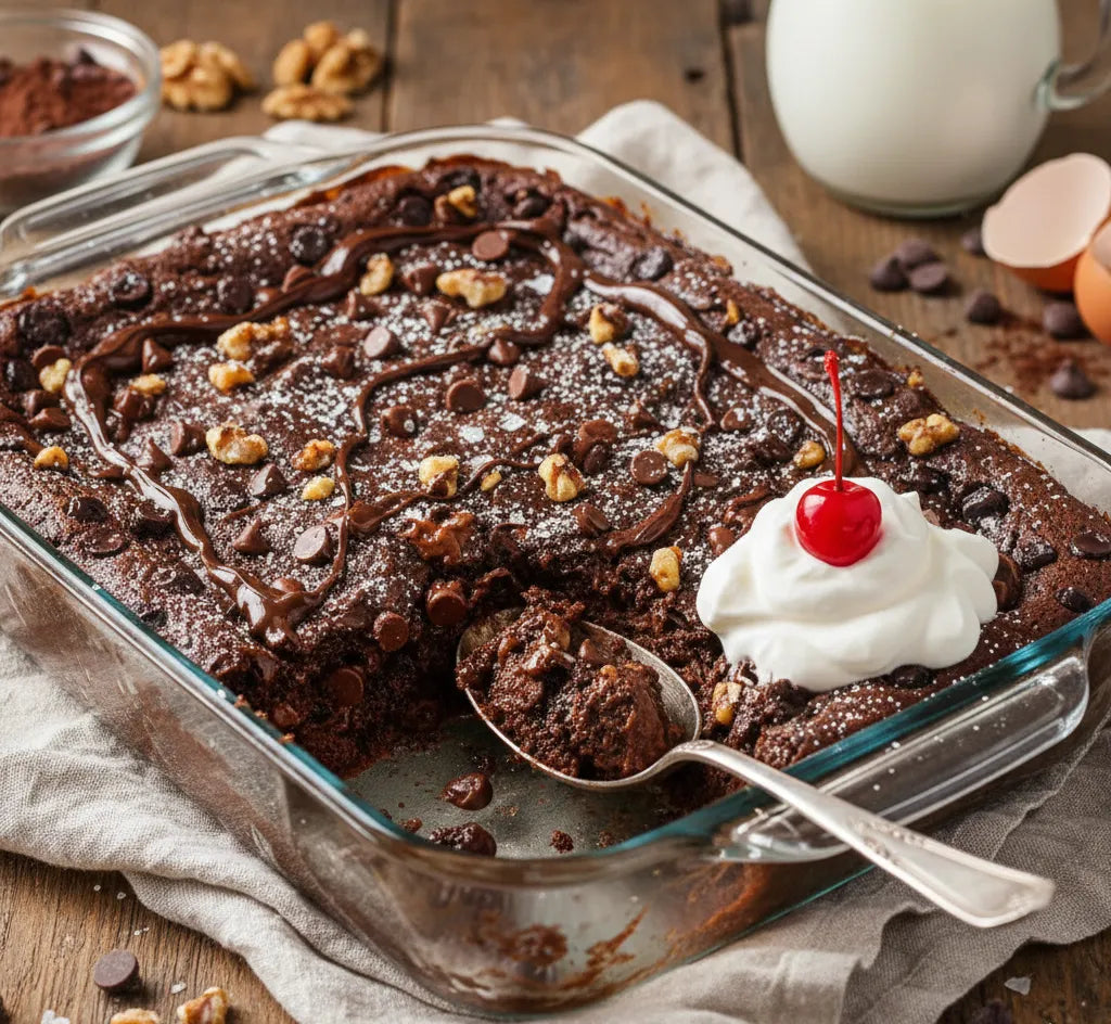 Chocolate Dump Cake: Gooey, Fudgy Bliss in One Pan – Geedel