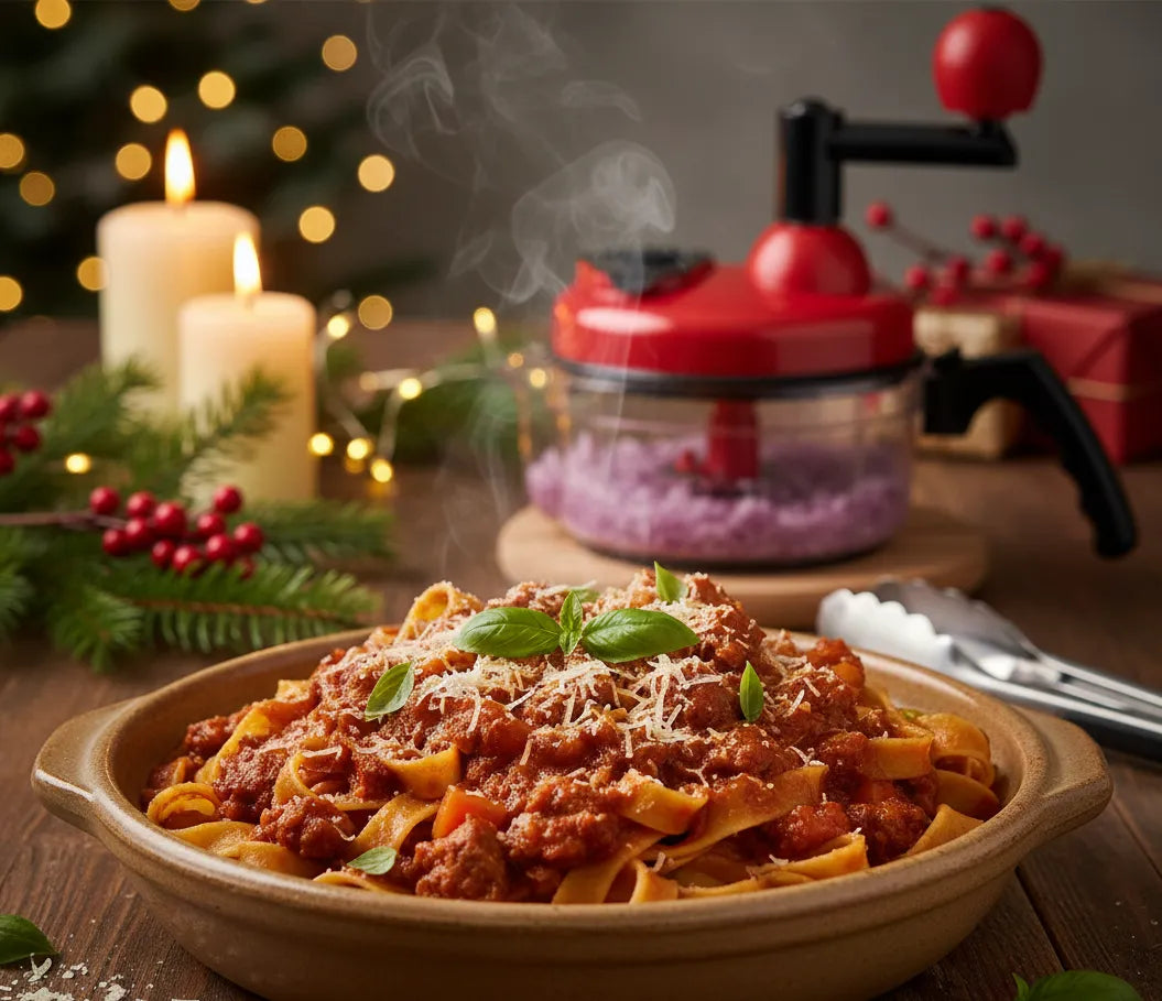 Christmas Turkey Ragout Pasta Recipe - Easy Holiday Dinner with Geedel