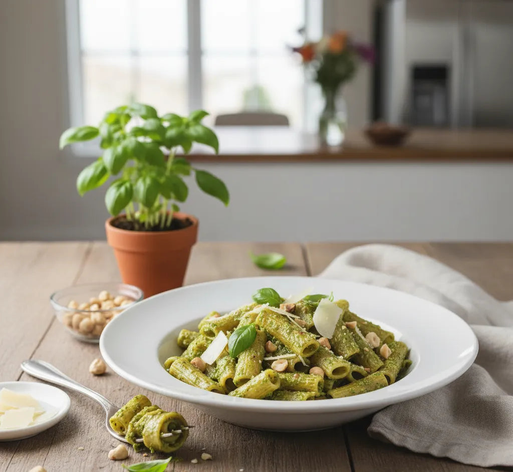 Hazelnut Pesto Pasta: Nutty, Garlicky, Twirl-Worthy Bliss – Geedel