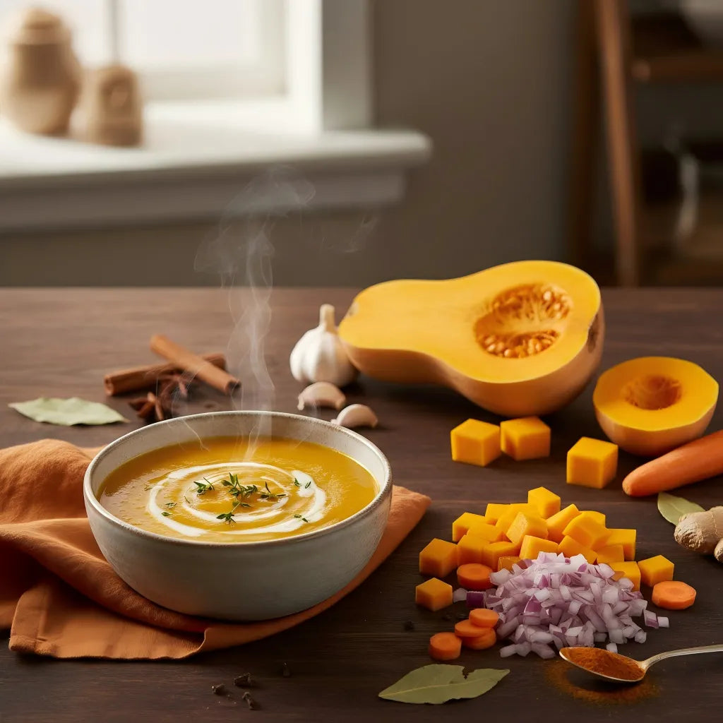 Spiced Butternut Squash Soup Recipe Geedel Manual Vegetable Chopper