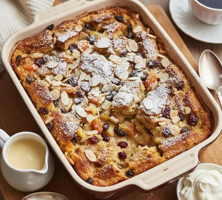 German Stollen Bread Pudding Recipe: Easy with Geedel Chopper