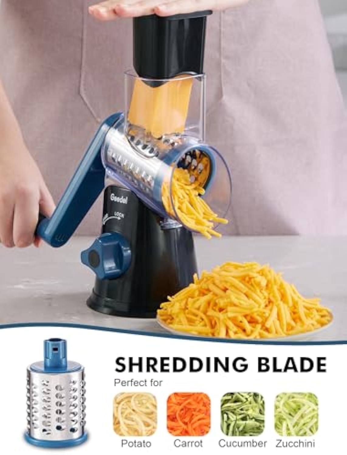 Geedel: Cheese grater, Food chopper and more Kitchen Gadgets